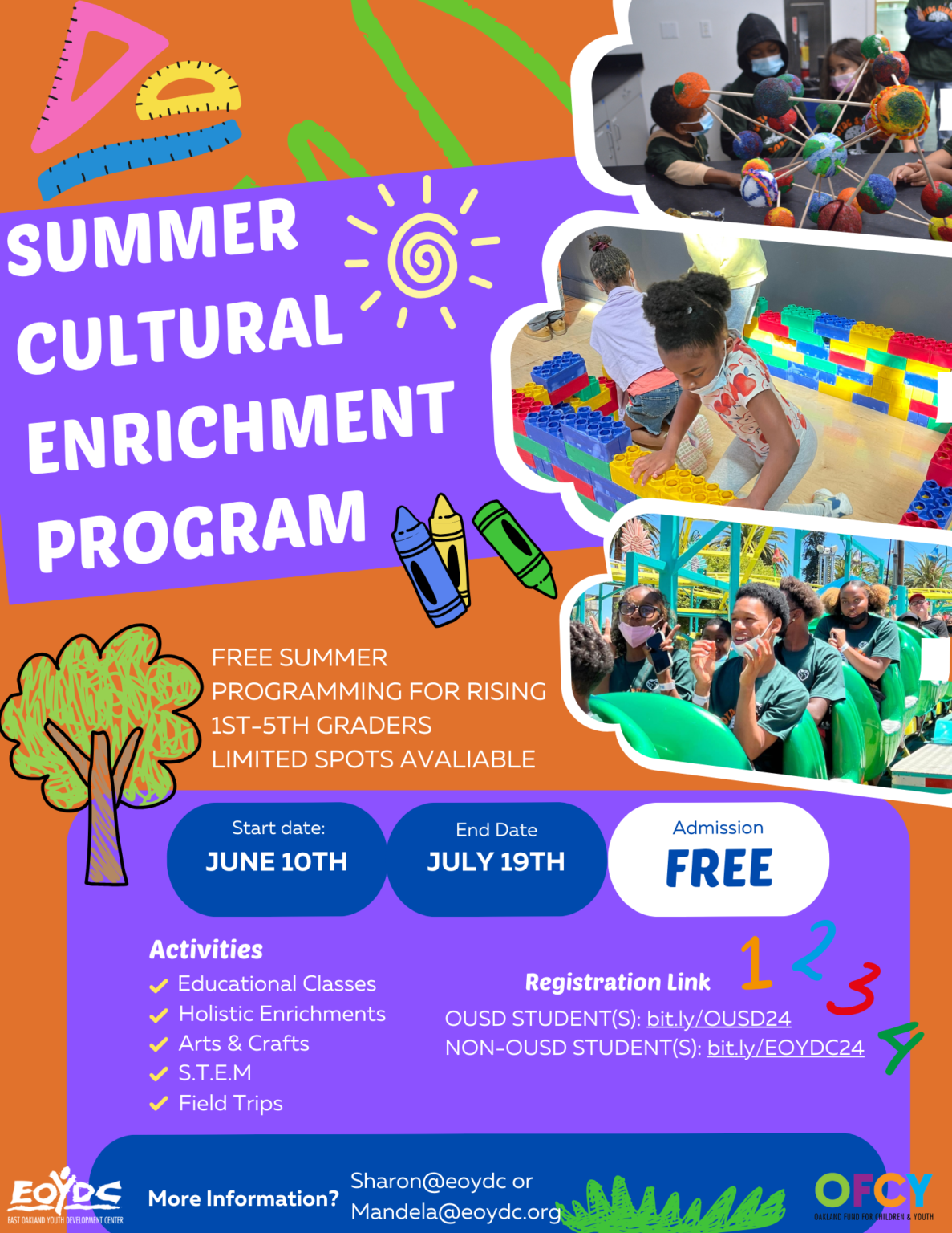 EOYDC | Summer Cultural Enrichment Program (Grades 5-12)